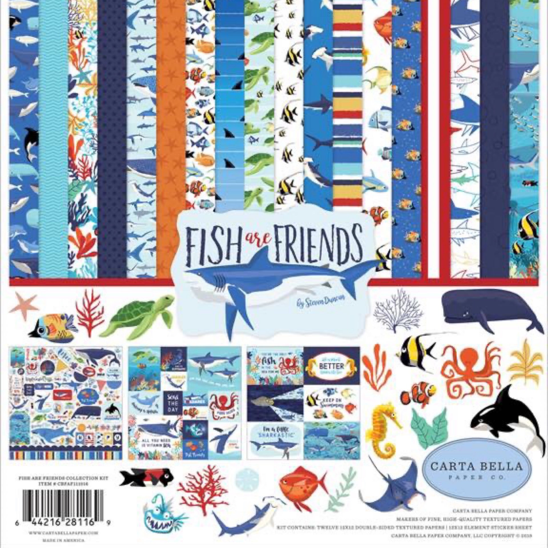 Carta Bella Fish Are Friends Collection Pack | Forget Me Not